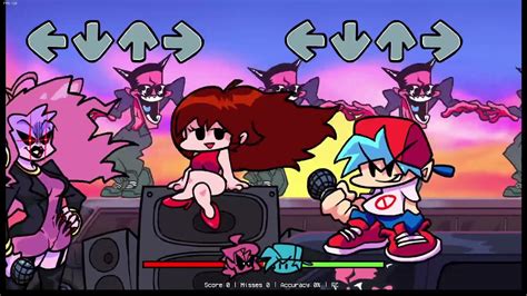 Friday Night Funkin Skin Mod Adri The Catgirl Over Mom Youtube