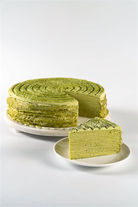 6“ matcha millie crepes cake 6寸抹茶千层 savorology artisan bakery