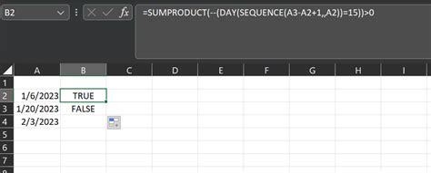 Compare To Dates To See If Day Of The Month Falls Between Them In Excel Stack Overflow