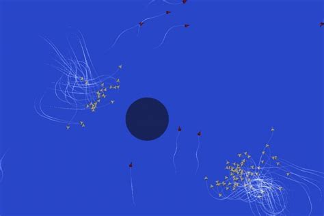 flocking and boids simulation in unity2d faramira