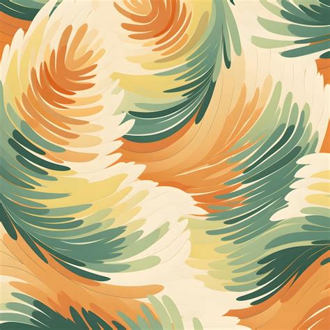 Premium AI Image Funky Pine Tree Pattern