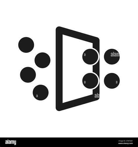 Air Filtration Symbol Particles Passing Through Filter Abstract