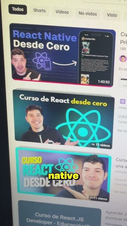 reactjs dev frontend programador 2025 youtube