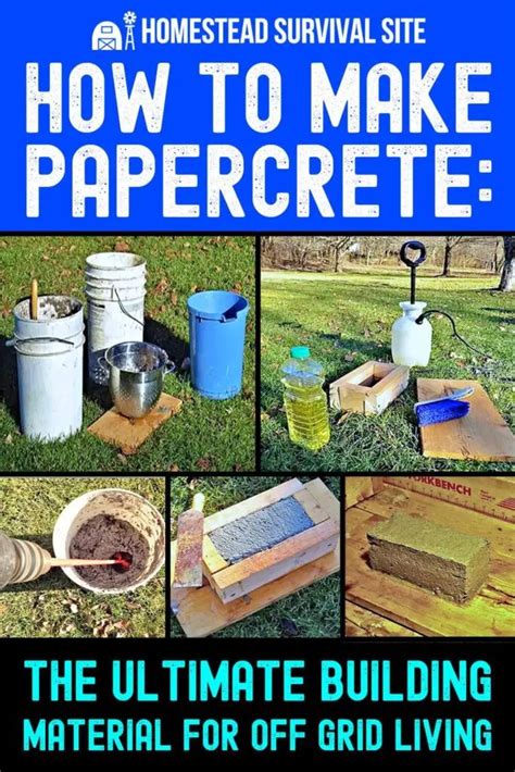 How To Make Papercrete The Ultimate Building Material For Off Grid