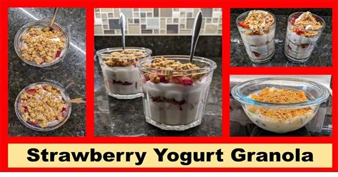 Strawberry Yogurt Granola PARFAIT