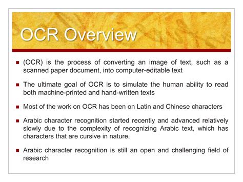 Offline Omni Font Arabic Optical Text Recognition System Using Prolog Classification Technique