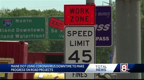 Lack Of Traffic Allows Mainedot To Make Progress On Road Repairs Youtube