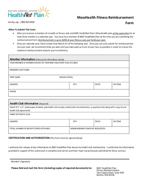 Fillable Online Bmc Healthnet Plan Form Business Fax Email Print Pdffiller