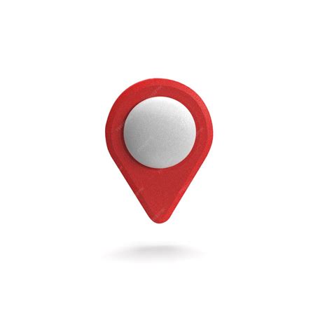 Premium Photo Red Gps Pointer Red Map Pointer Isolated Three Dimensional Rendering 3d