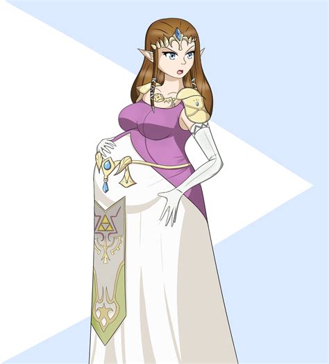 Annoyed Preggo Zelda By Pacci D On Deviantart