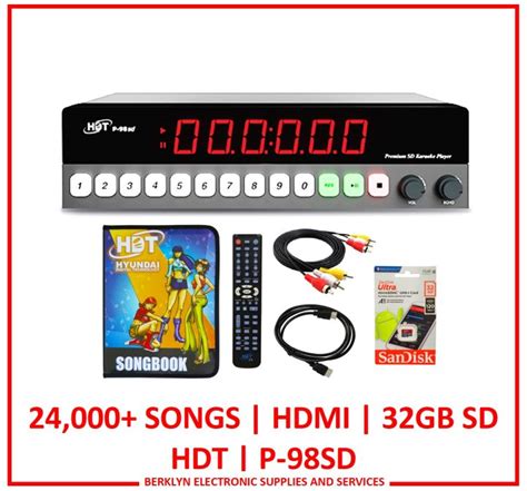 Hdt P Sd Karaoke Player Hdmi Gb Sdcard Latest Songs Songbook