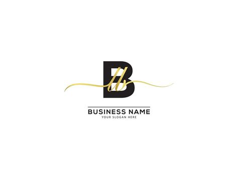 Signature Blb Luxury Letter Logo Icon Design 25671887 Vector Art At
