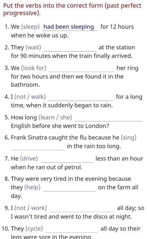 Put The Verbs Into The Correct Form Past StudyX
