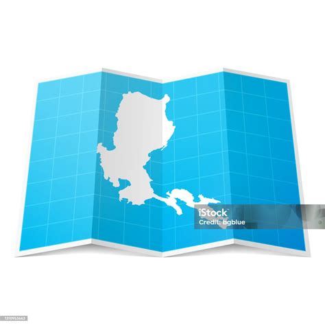 ルソンの地図は折り畳まれ白い背景に隔離された ます目のベクターアート素材や画像を多数ご用意 ます目 アジア大陸 イラストレーション