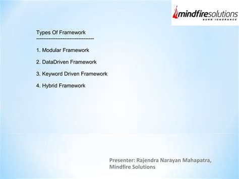 Selenium Automation Framework Ppt
