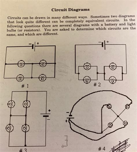 Solved Circuit Diagrams Circuits Can Be Drawn In Many Chegg