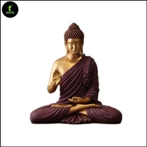 Ostn Polyresin Sitting Buddha Idol Statue Showpiece For Homedecor