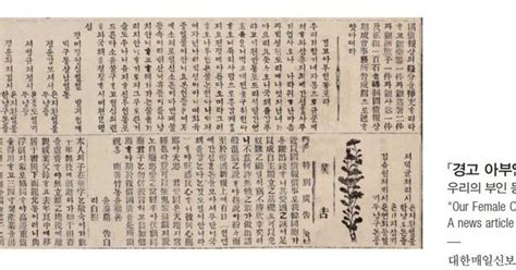 대한매일신보에 게재된 국채보상운동 독려문