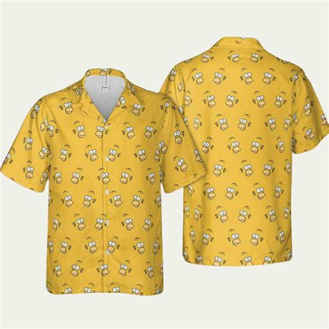 Homer Simpson Funny Pattern Hawaiian Shirt Konosbog