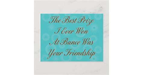 The Best Prize I Ever Won At Bunco Postcard Zazzle