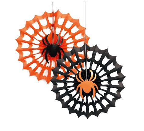 Pack De 2 Abanicos De Papel Halloween De 30 Cm