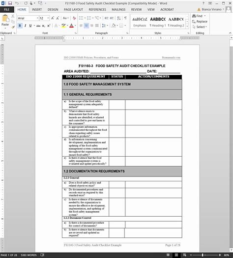 It Security Audit Checklist Template Peterainsworth