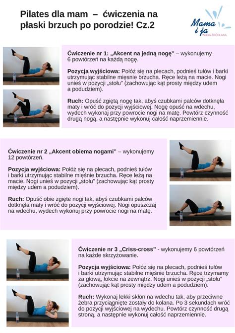 Trening na płaski brzuch po porodzie pilates dla mam cz Modnie i Zdrowo