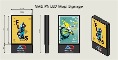 Digital Led Bus Stop Smart City Displays Adhaiwell