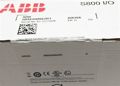 Ai830a Plc Pt100 Mini Programmable Logic Controller 3bse040662r1