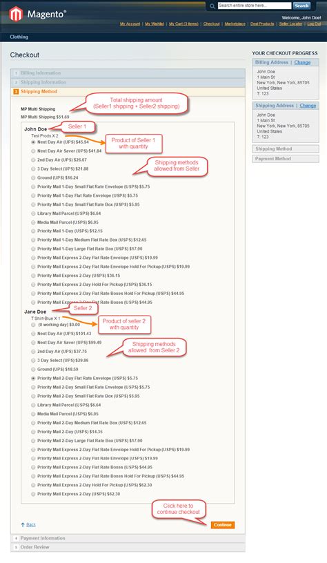 Magento Marketplace Multi Shipping Vendor Shipping Selection Webkul