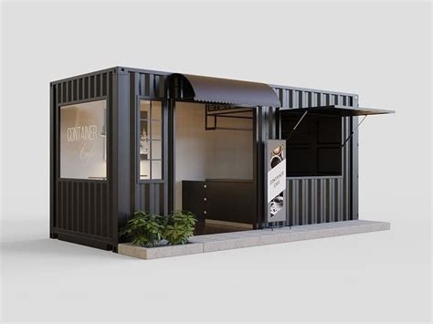 Container Cafe 2 3d Model Cgtrader