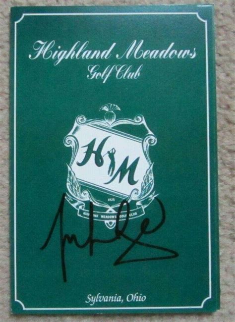 Michelle Wie Signed Golf Scorecard Lpga Marathon Jamie Farr Classic