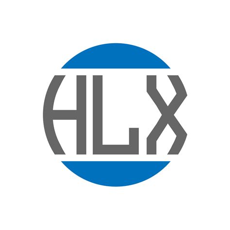 Hlx Letter Logo Design On White Background Hlx Creative Initials