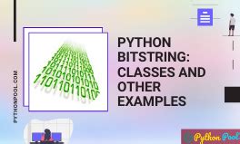 Python Bitstring Classes And Examples Module Python Pool