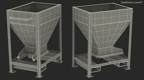 Silo Container With Forklift Pockets 3d Model 39 3ds Blend C4d