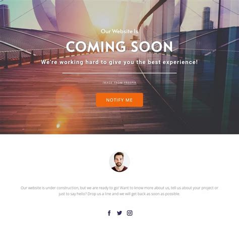 Coming Soon In Grid Landing Page By Nicepage