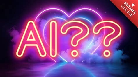 Ai脱衣 Neon On Heart Lights Text Effect Generator