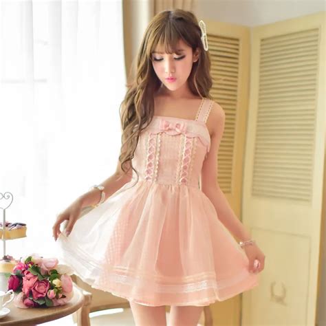 공주 달콤한 로리타 드레스 사탕 비가 새로운 여름 달콤한 일본식 순수하고 신선한 쉬폰 바인딩 콘돔 벨트 드레스 C15ab5702 Dress Portugal Dress