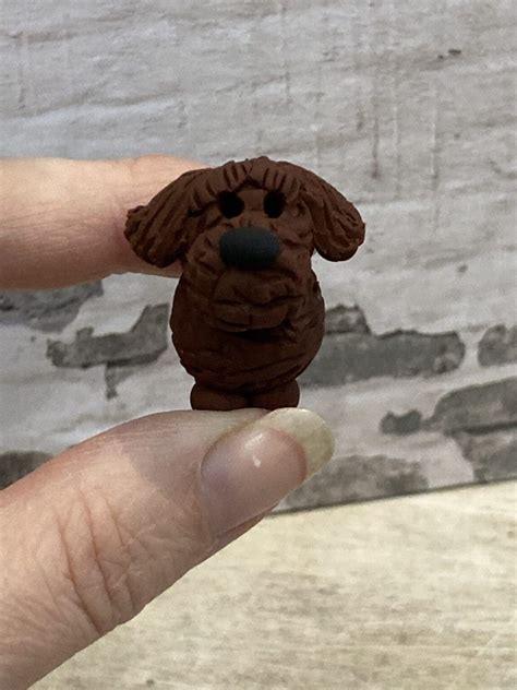Cockapoo Labradoodle Clay Figure The British Craft House