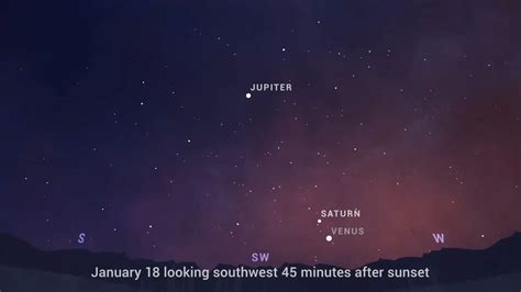Venus In The Night Sky