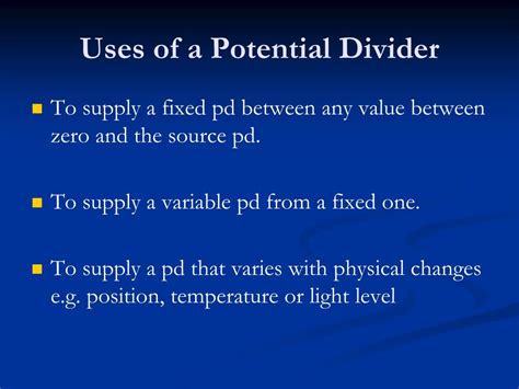 PPT The Potential Divider PowerPoint Presentation Free Download ID 3115296