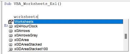 VBA Worksheets Syntax Step By Step Examples How To Use