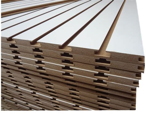 Supply Melamine Faced Slotted Mdf Board Groove Wholesale Factory