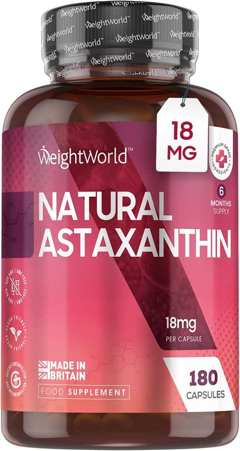 Astaxanthin 18mg 5 Oil 180 Vegan Astaxanthin Capsules 6 Month