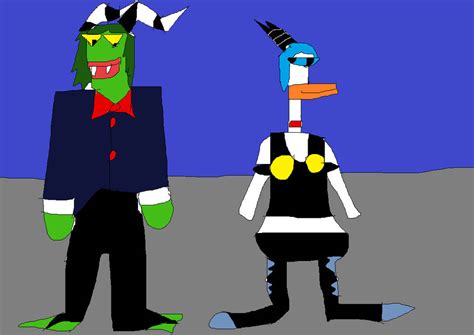 Mr Gus And Le Quack As Moxxie And Mille By Hodini012 On Deviantart