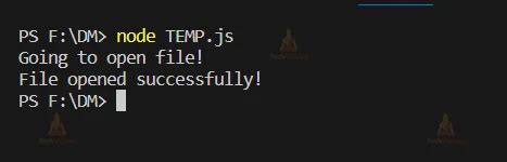 File System In Nodejs Techvidvan