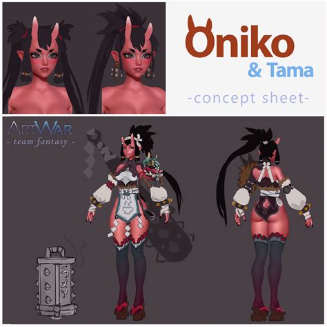 Art War 3d Oni Chef Girl Blair Art Challenges Art War 3d