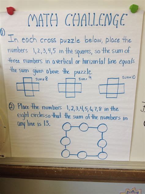 Pin By Prella Rupert On 4th Grade Math Math Challenge Math Classroom