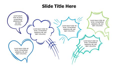 Cartoonish Speech Bubbles Infographic Inforgraphics Slides