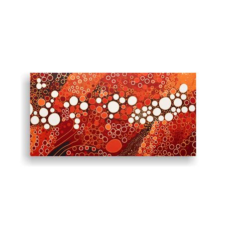 Cuadro Arte Relieve Abstracto Inspirado En Arte Aborigen Australiano DecoCuadros